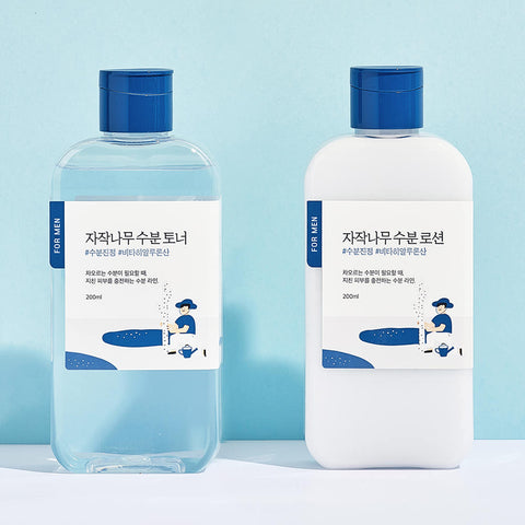 Round Lab For Men Birch Juice Moisturizing Toner 200ml + Lotion 200ml ...